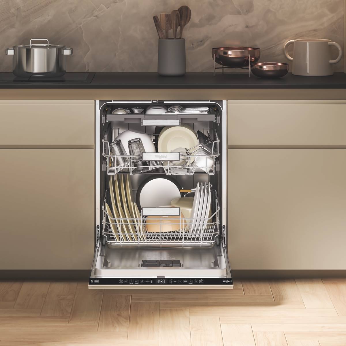 Lave-vaisselle encastrable Whirlpool - W7I HP40 LC | Whirlpool Belux